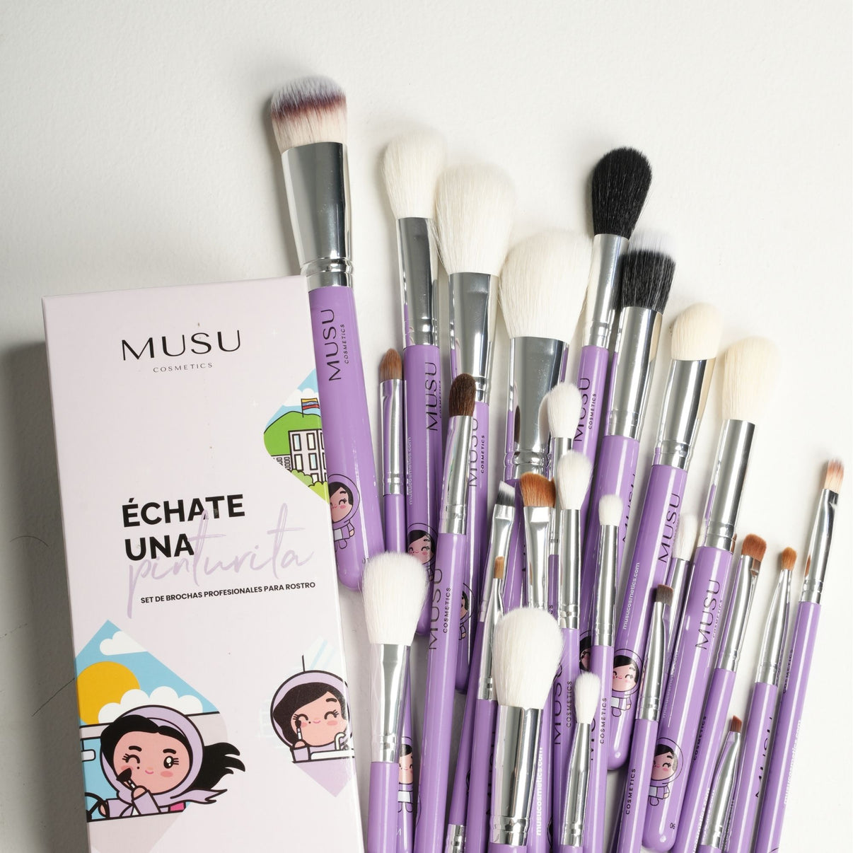 Set de Brochas ÉCHATE UNA PINTURITA 🇻🇪 – Musu Cosmetics